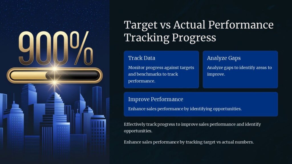 Target vs Actual Performance Tracking Progress PowerPoint Presentation ...