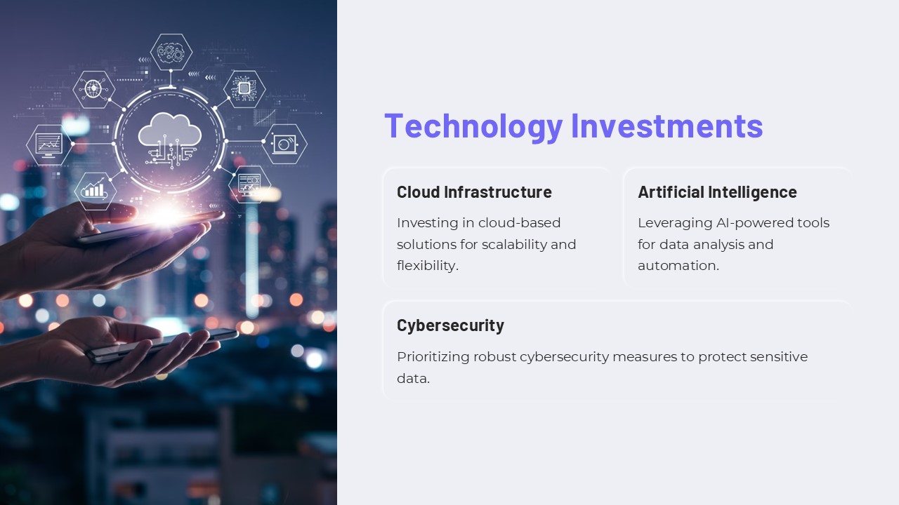 Technology Investments PowerPoint Presentation : 100% Editable PPTx