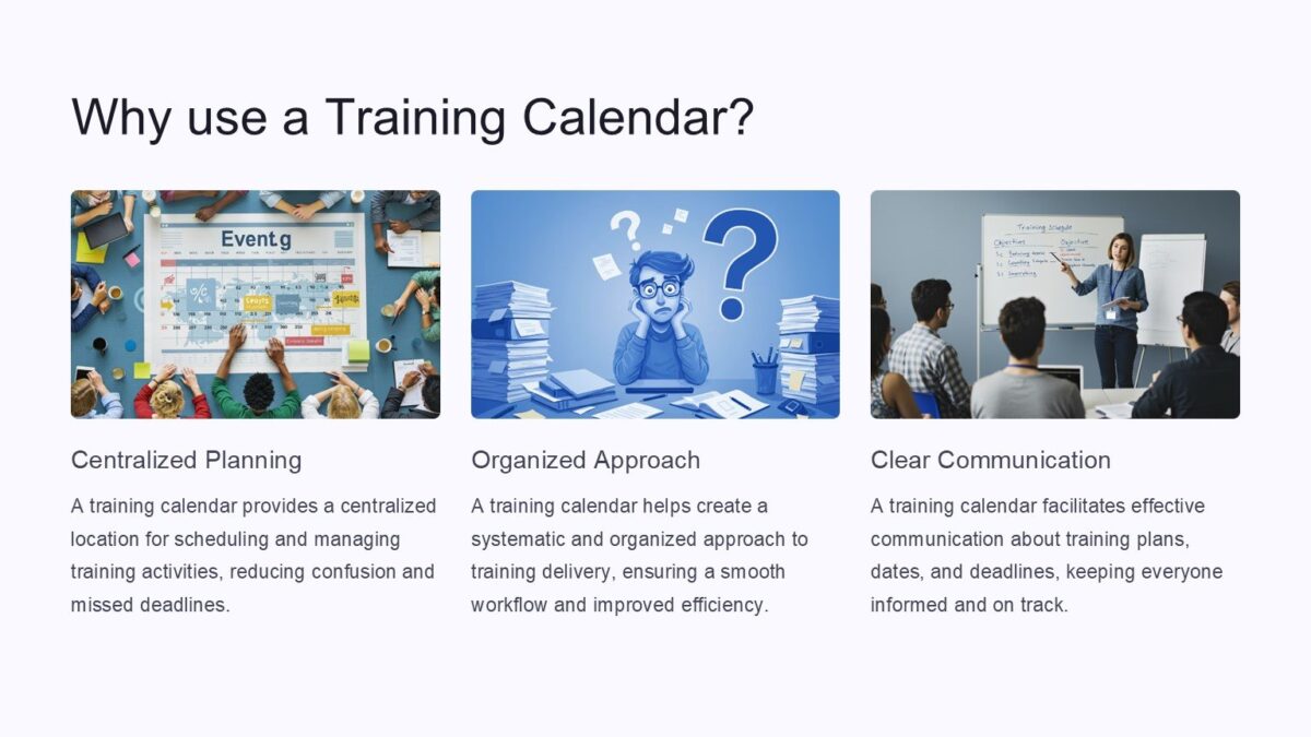 Training Calendar PowerPoint Template - PPTUniverse