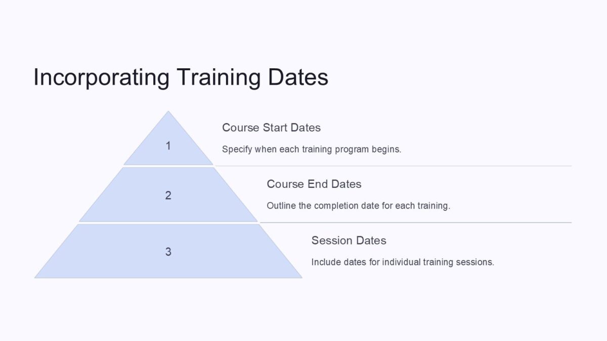 Training Calendar PowerPoint Template : 100% Editable PPTx