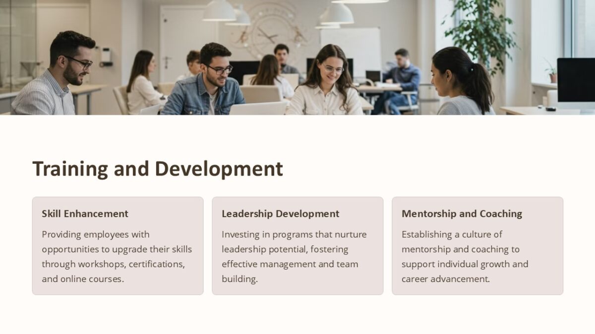 Training and Development Slide PowerPoint Presentation - PPTUniverse