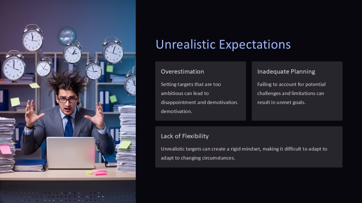 Unrealistic Expectations PowerPoint Presentation : 100% Editable PPTx