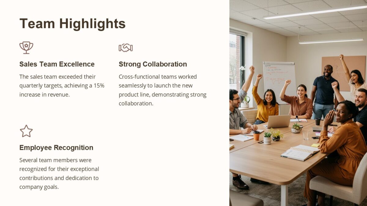 Weekly Report PowerPoint Template : 100% Editable PPTx