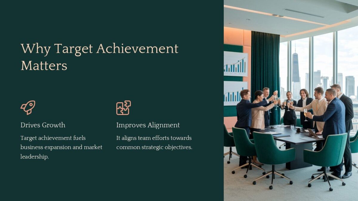 Why Target Achievement Matters PowerPoint Presentation : 100% Editable PPTx