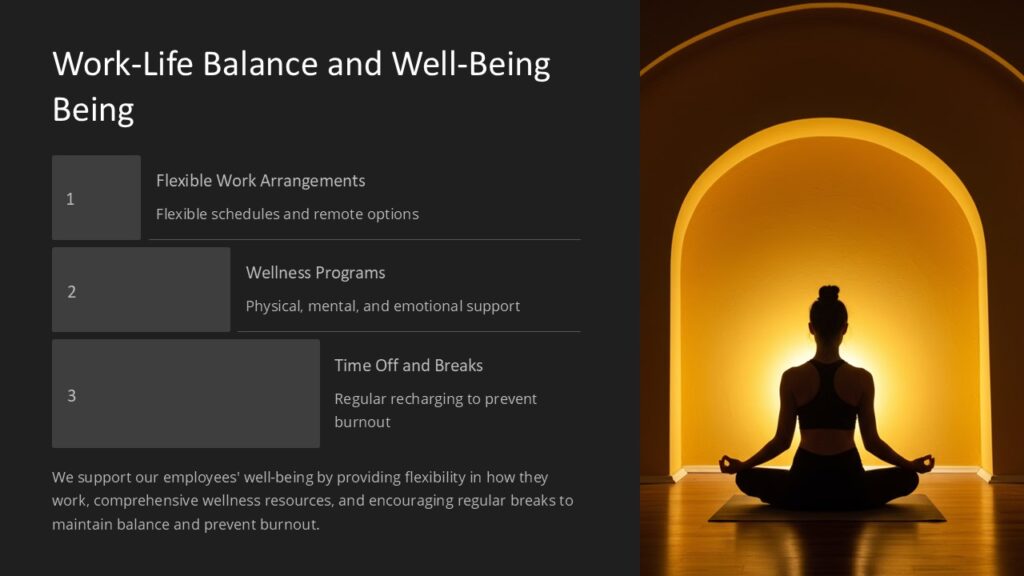 Work Life Balance and Well Being PowerPoint Presentation : 100% ...