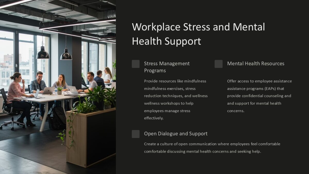 Workplace Stress and Mental Health Support PowerPoint Presentation ...