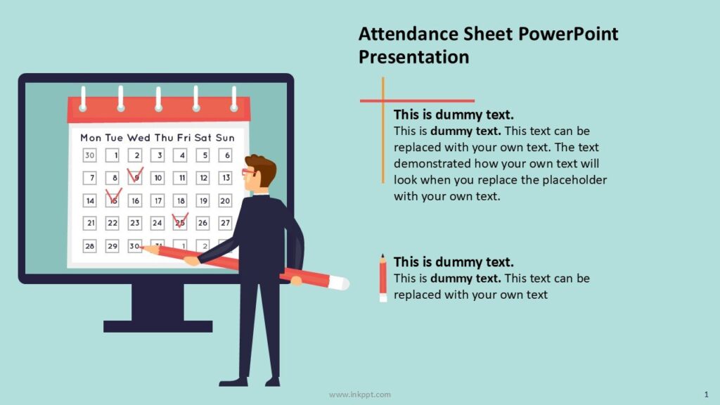 Attendance Sheet PowerPoint Presentation - PPTUniverse