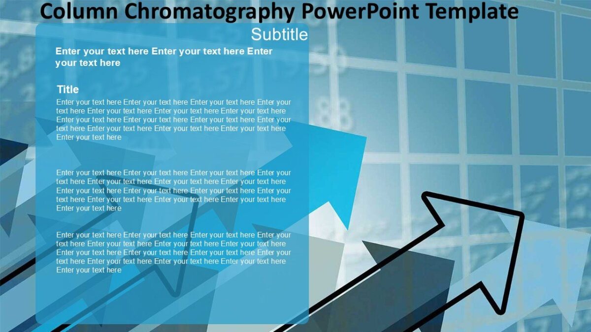 Column Chromatography PowerPoint Template : 100% Editable PPTx