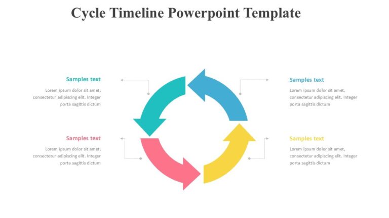 Cycle Timeline Powerpoint Template - PPTUniverse