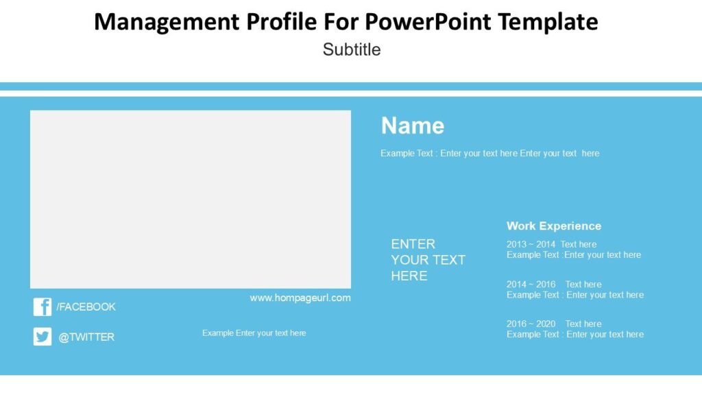 Management Profile For PowerPoint Template - PPTUniverse