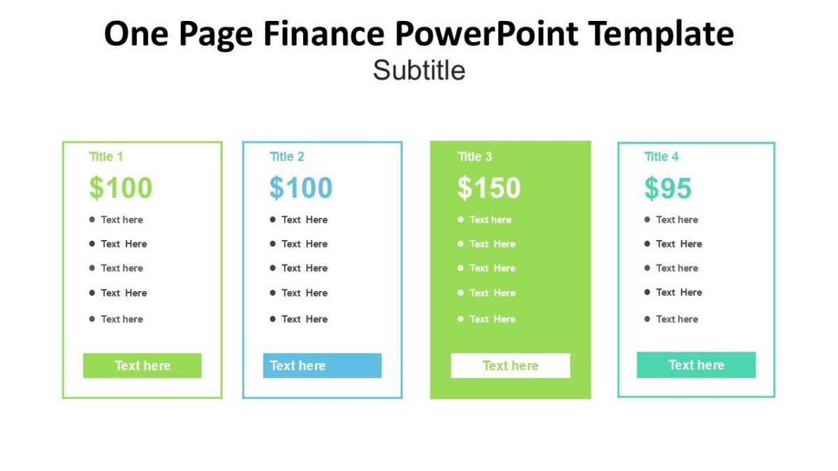 One Page Finance PowerPoint Template - PPTUniverse