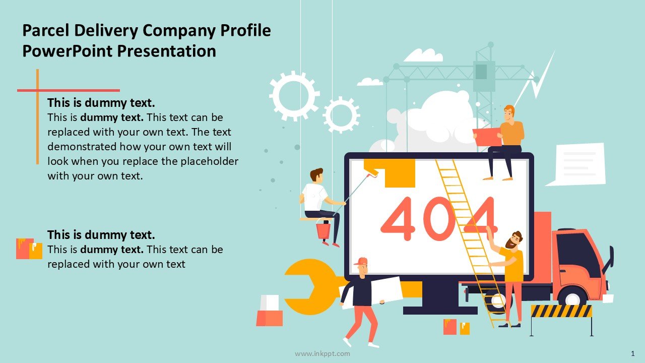 Parcel Delivery Company Profile PowerPoint Presentation - PPTUniverse