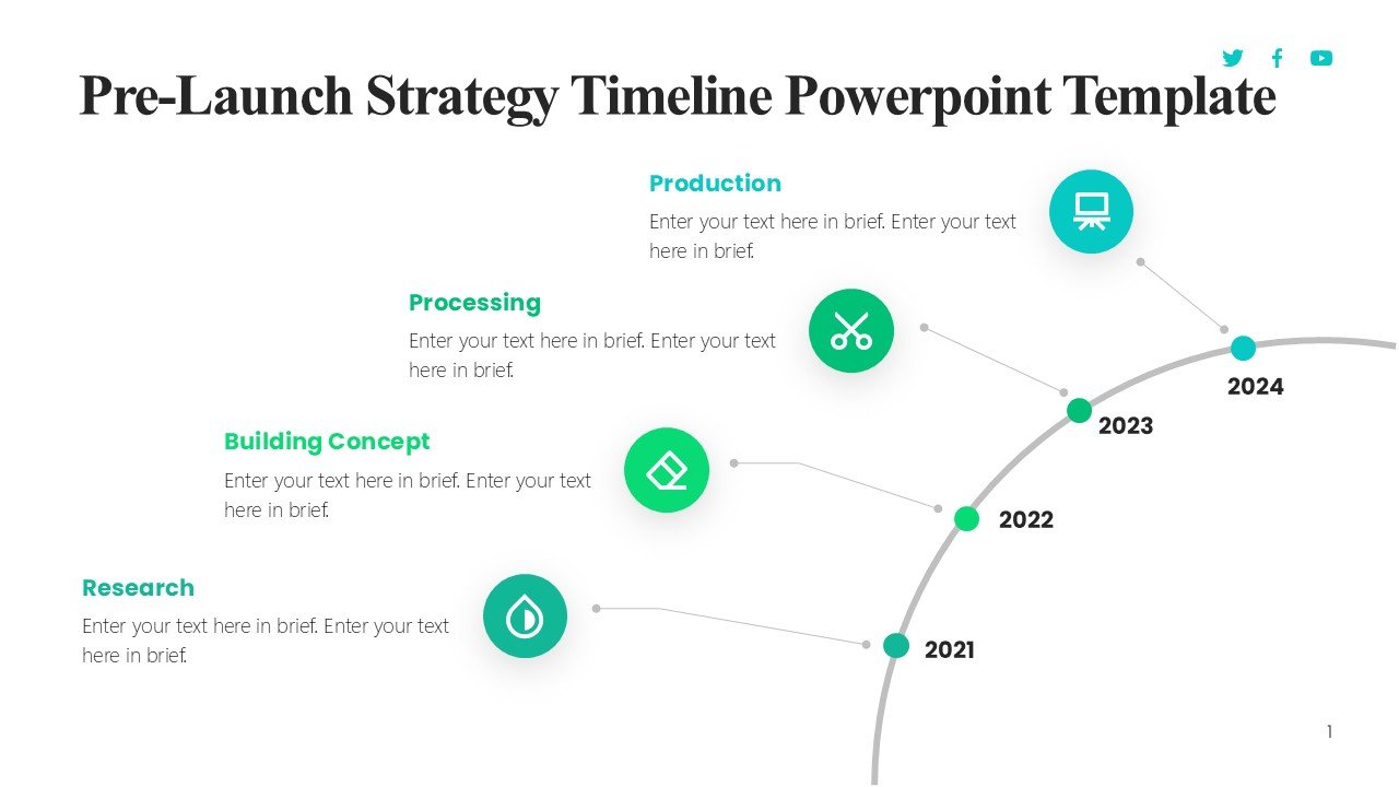 Pre Launch Strategy Timeline Powerpoint Template - PPTUniverse