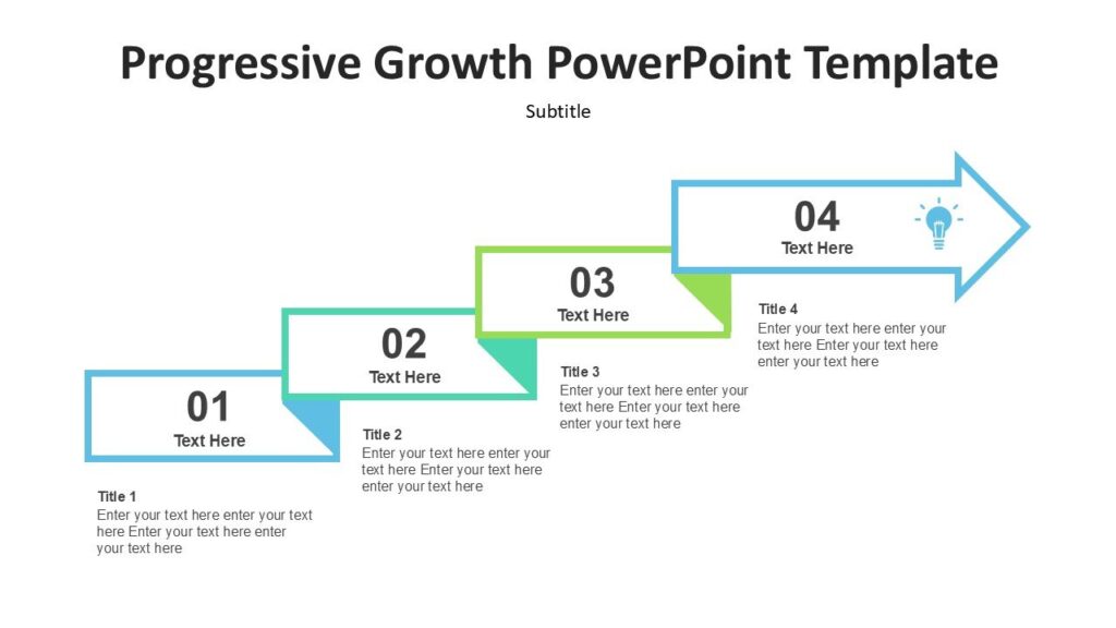 Progressive Growth PowerPoint Template - PPTUniverse