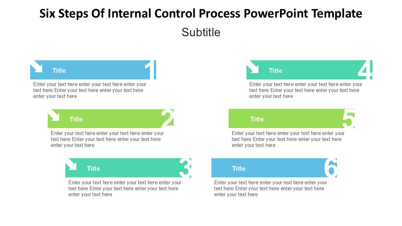 Six Steps Of Internal Control Process PowerPoint Template - PPTUniverse