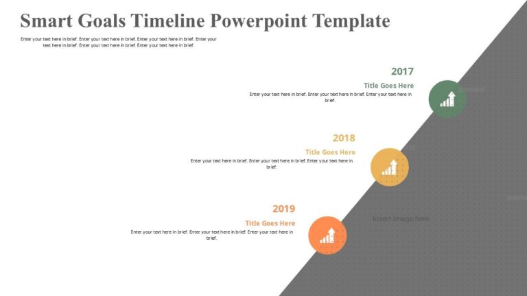 Smart Goals Timeline Powerpoint Template : 100% Editable PPTx