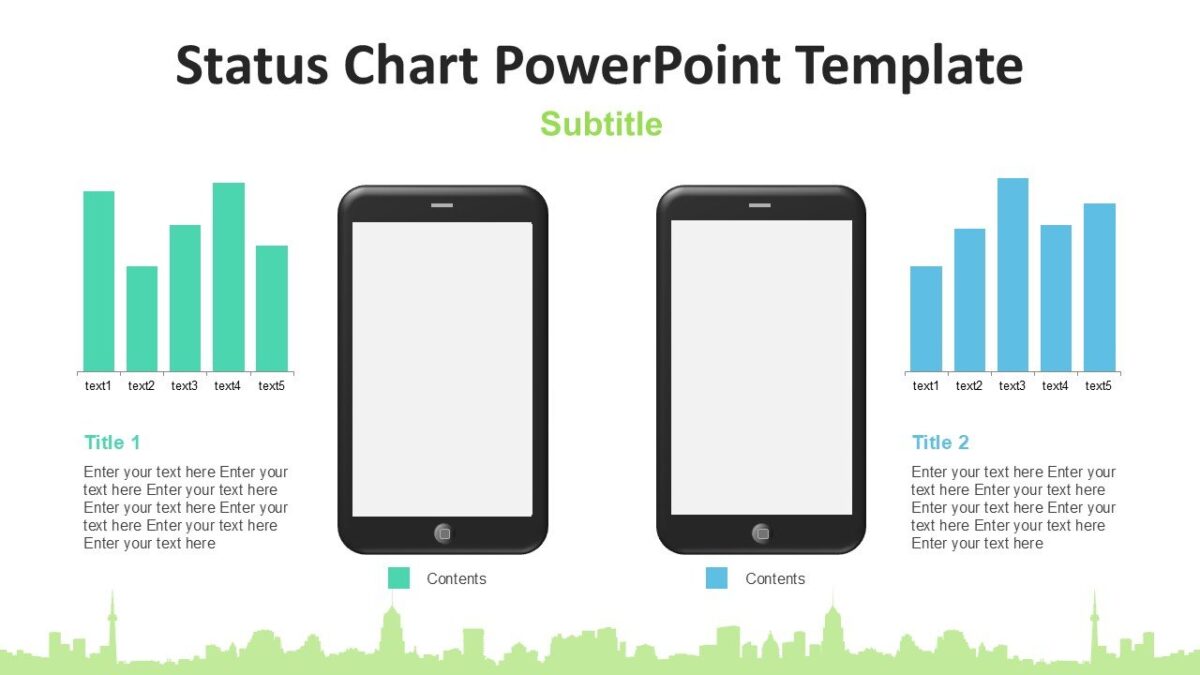 Status Chart PowerPoint Template : 100% Editable PPTx