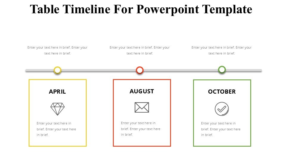 Table Timeline For Powerpoint Template - PPTUniverse