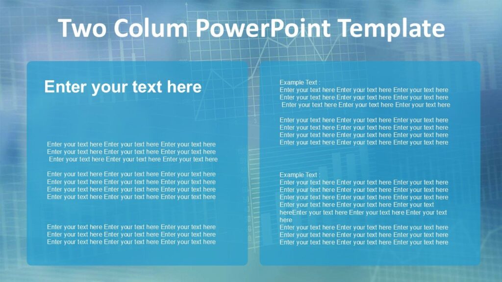 Two Colum PowerPoint Template : 100% Editable PPTx