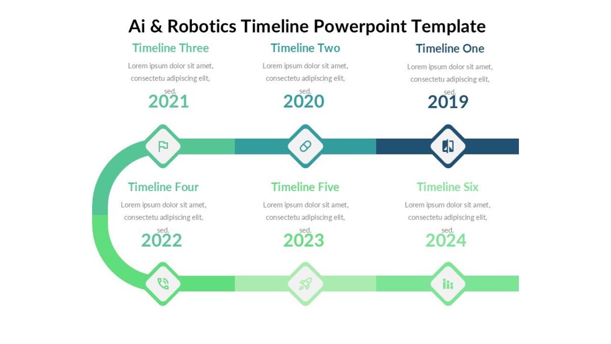 Ai & Robotics Timeline Powerpoint Template - PPTUniverse