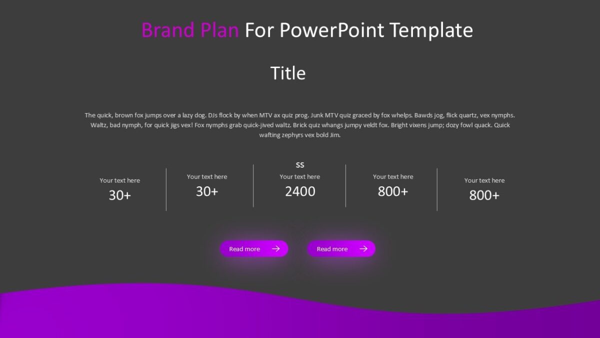 Single Slide Powerpoint Templates : 100% Editable PPTx