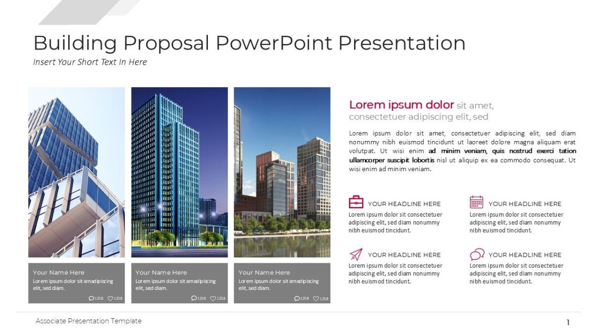 Building Proposal PowerPoint Presentation : 100% Editable PPTx