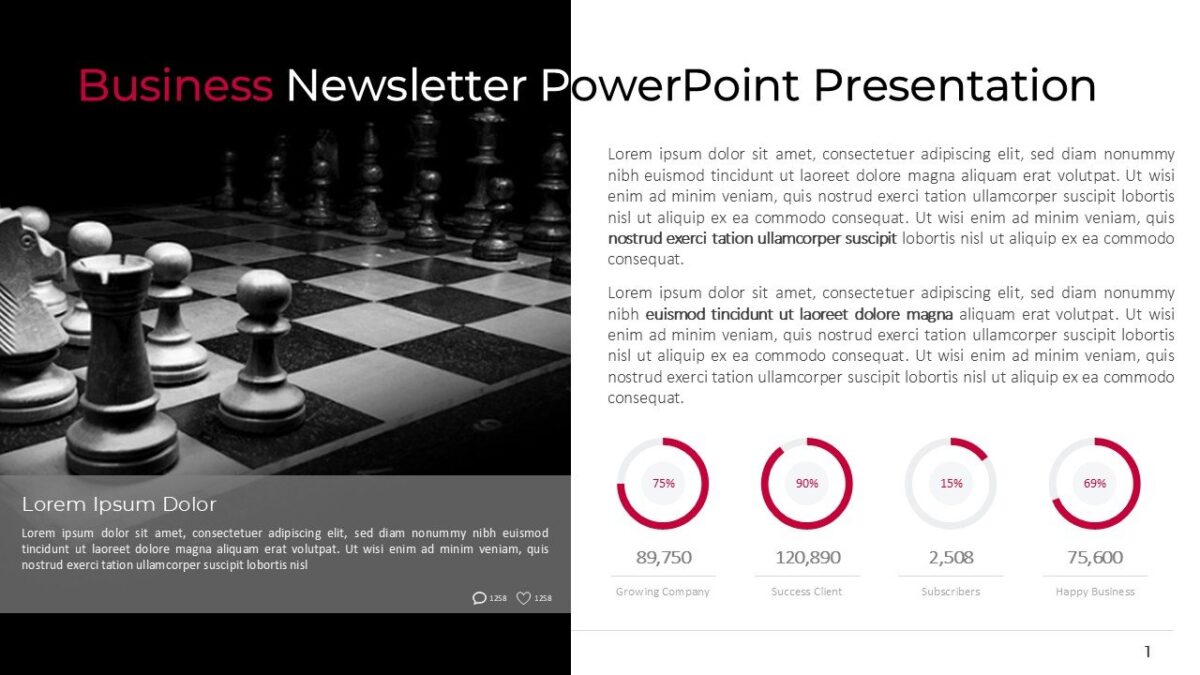 Business Newsletter PowerPoint Presentation - PPTUniverse