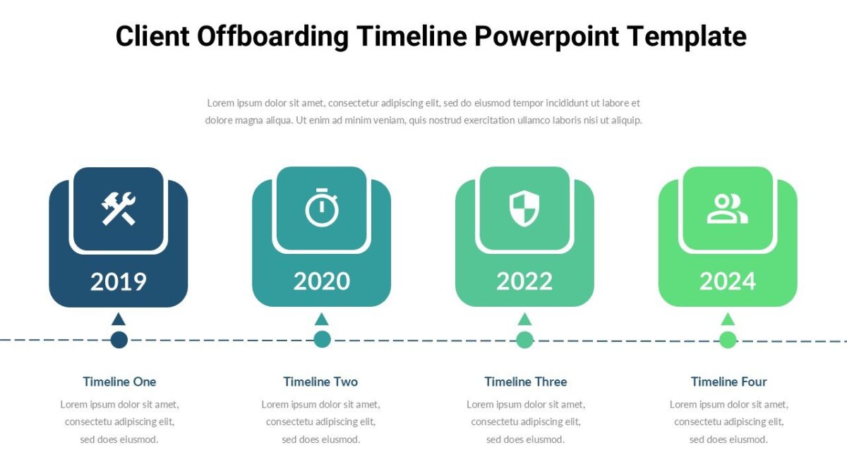 Client Offboarding Timeline Powerpoint Template - PPTUniverse