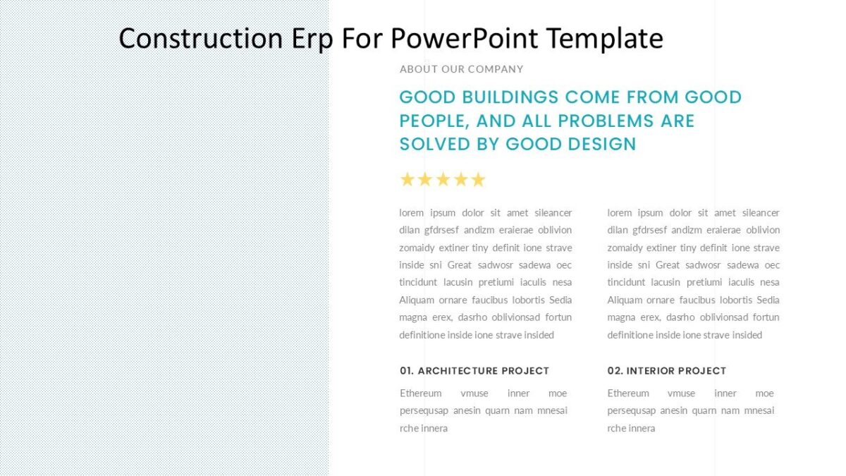 Construction Erp For PowerPoint Template - PPTUniverse