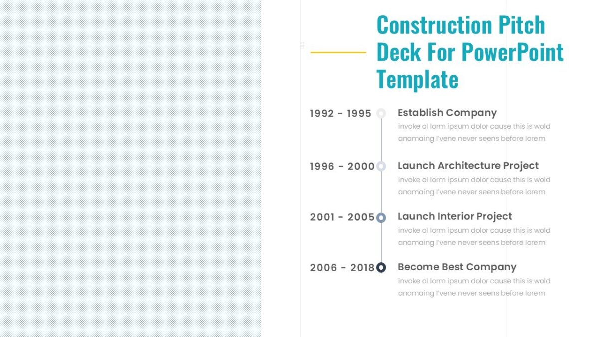 Construction Pitch Deck For PowerPoint Template - PPTUniverse