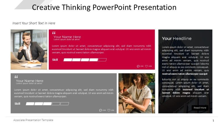 Creative Thinking PowerPoint Presentation : 100% Editable PPTx