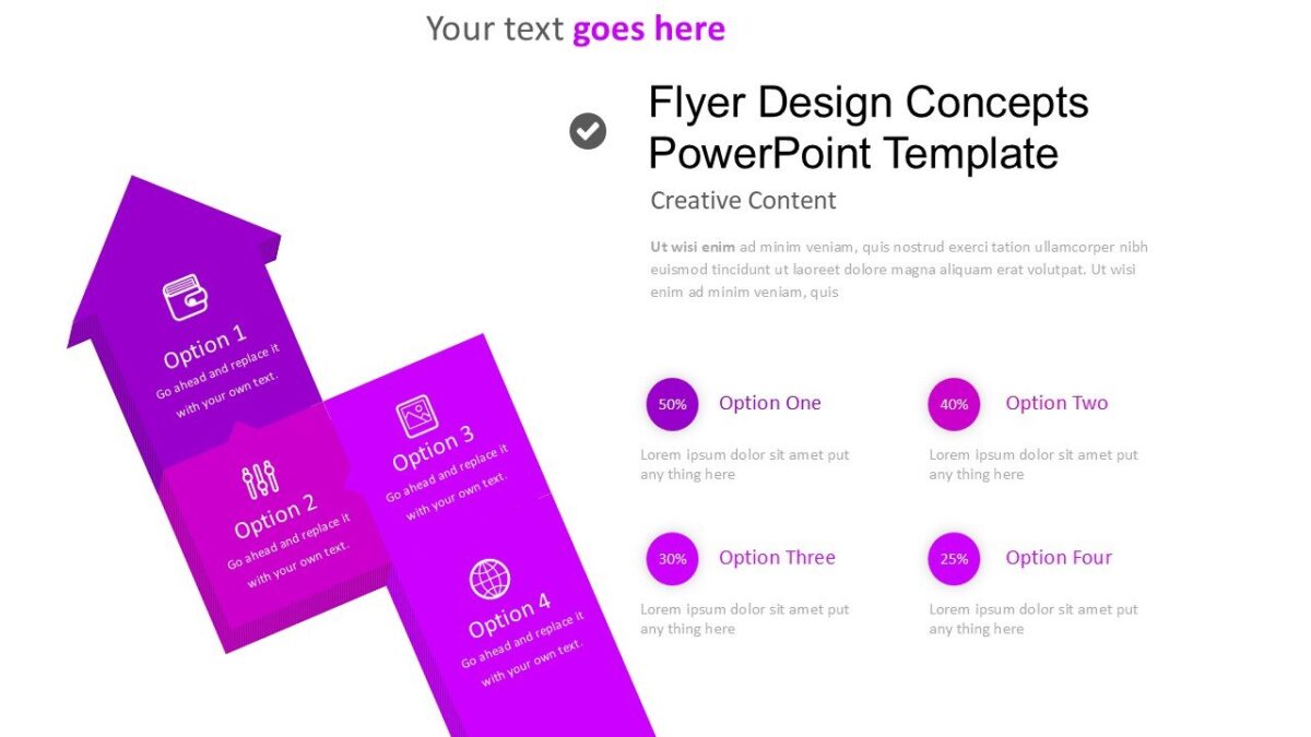 Flyer Design Concepts PowerPoint Template - PPTUniverse