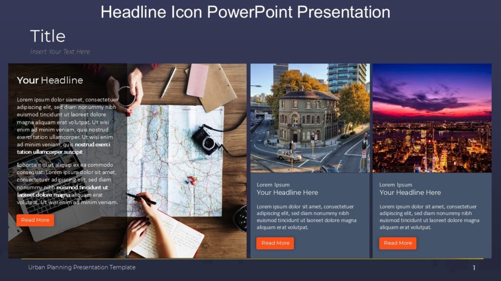 Headline Icon PowerPoint Presentation : 100% Editable PPTx