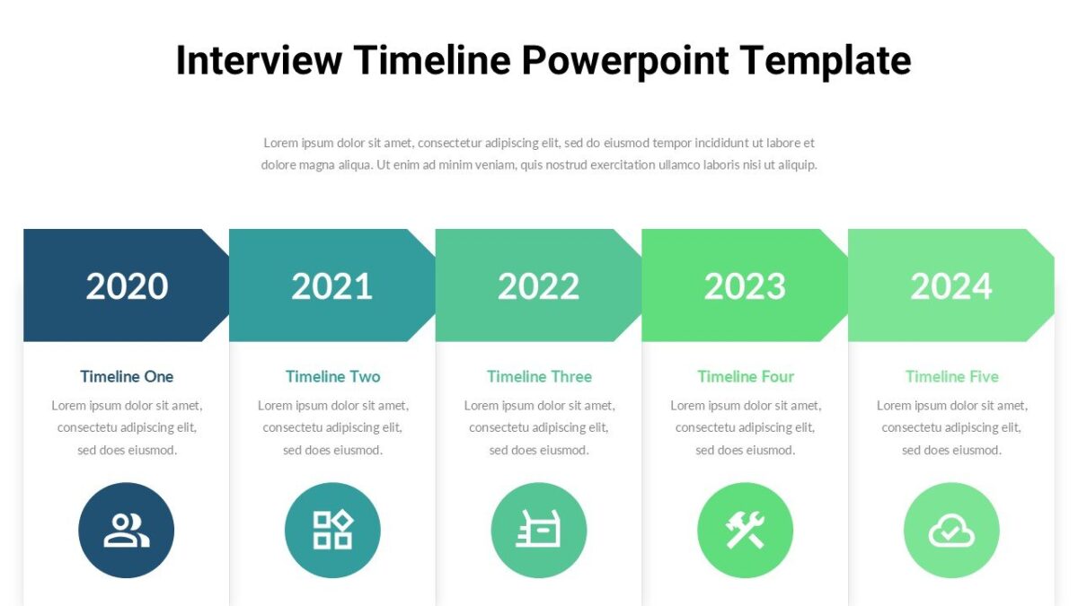 Interview Timeline Powerpoint Template - PPTUniverse