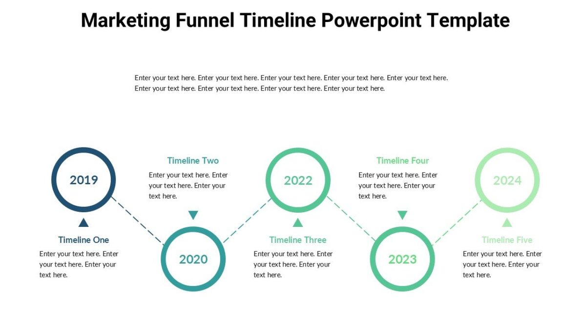 Marketing Funnel Timeline Powerpoint Template - PPTUniverse