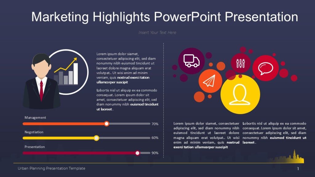 Marketing Highlights PowerPoint Presentation - PPTUniverse
