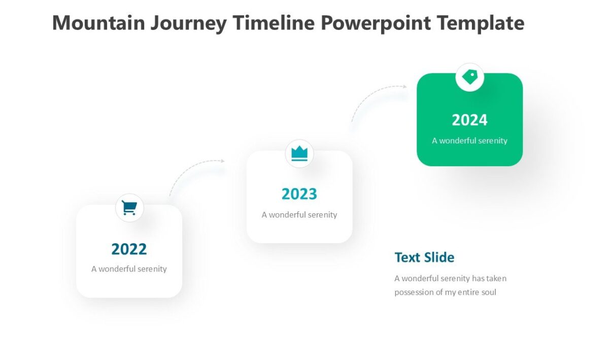 Mountain Journey Timeline Powerpoint Template - PPTUniverse