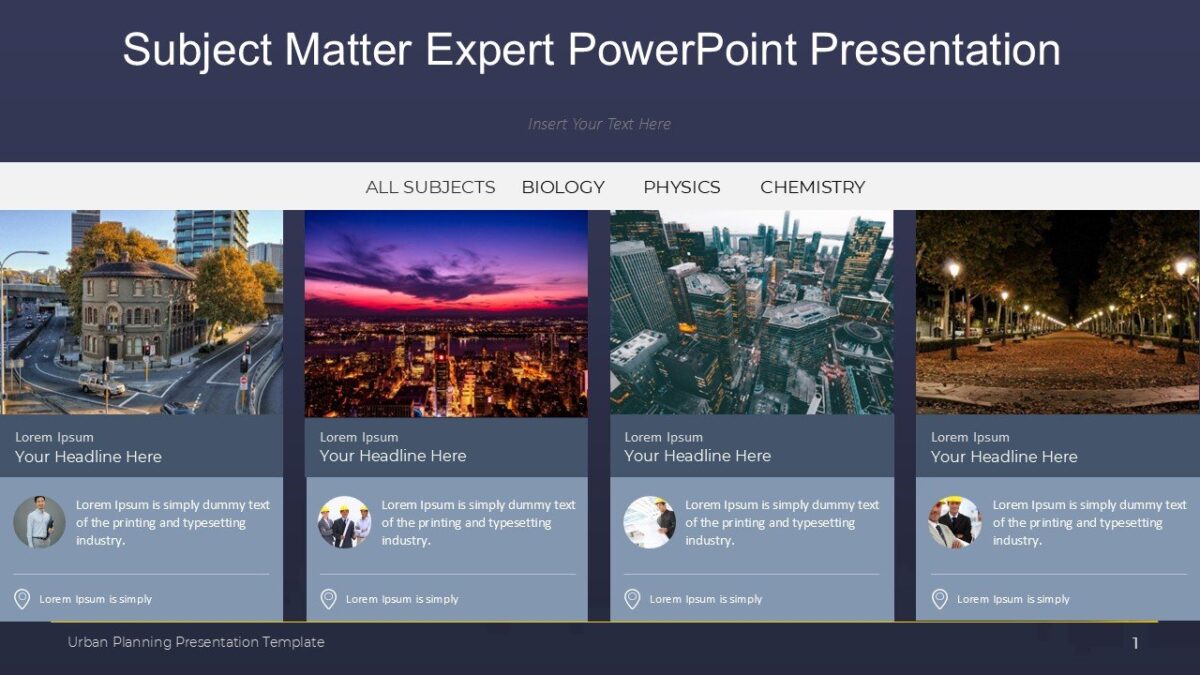 Subject Matter Expert PowerPoint Presentation : 100% Editable PPTx