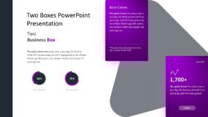 Two Boxes PowerPoint Presentation : 100% Editable PPTx