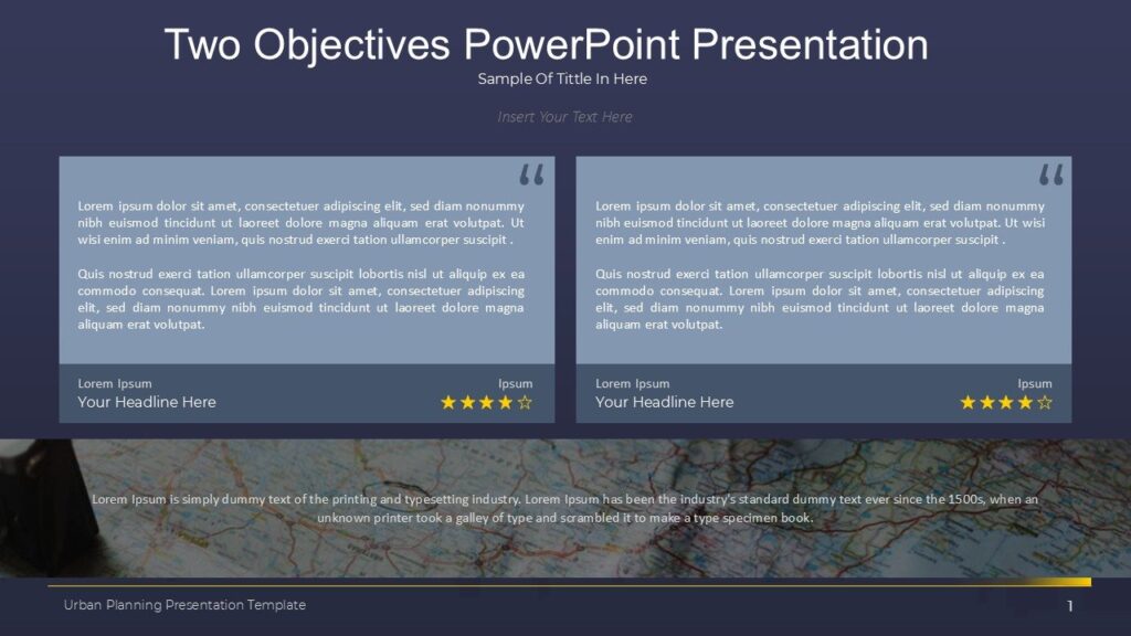 Two Boxes PowerPoint Presentation : 100% Editable PPTx