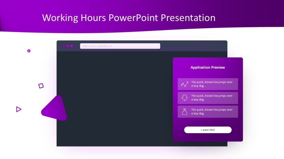 Working Hours PowerPoint Presentation : 100% Editable PPTx