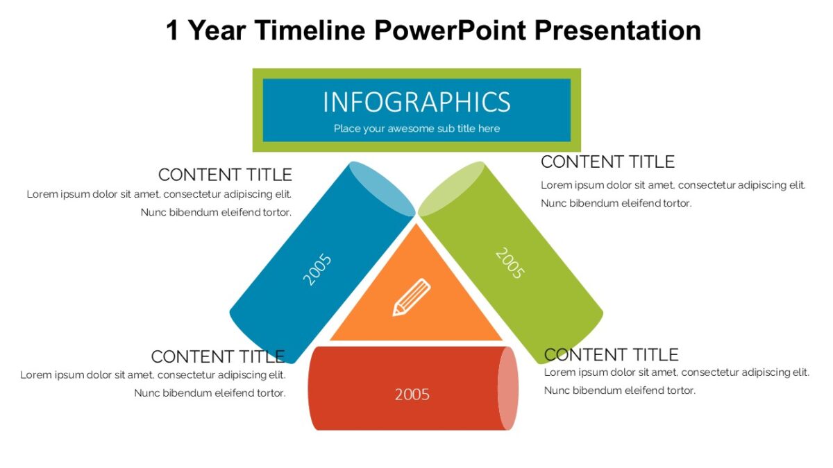 1 Year Timeline PowerPoint Presentation - PPTUniverse