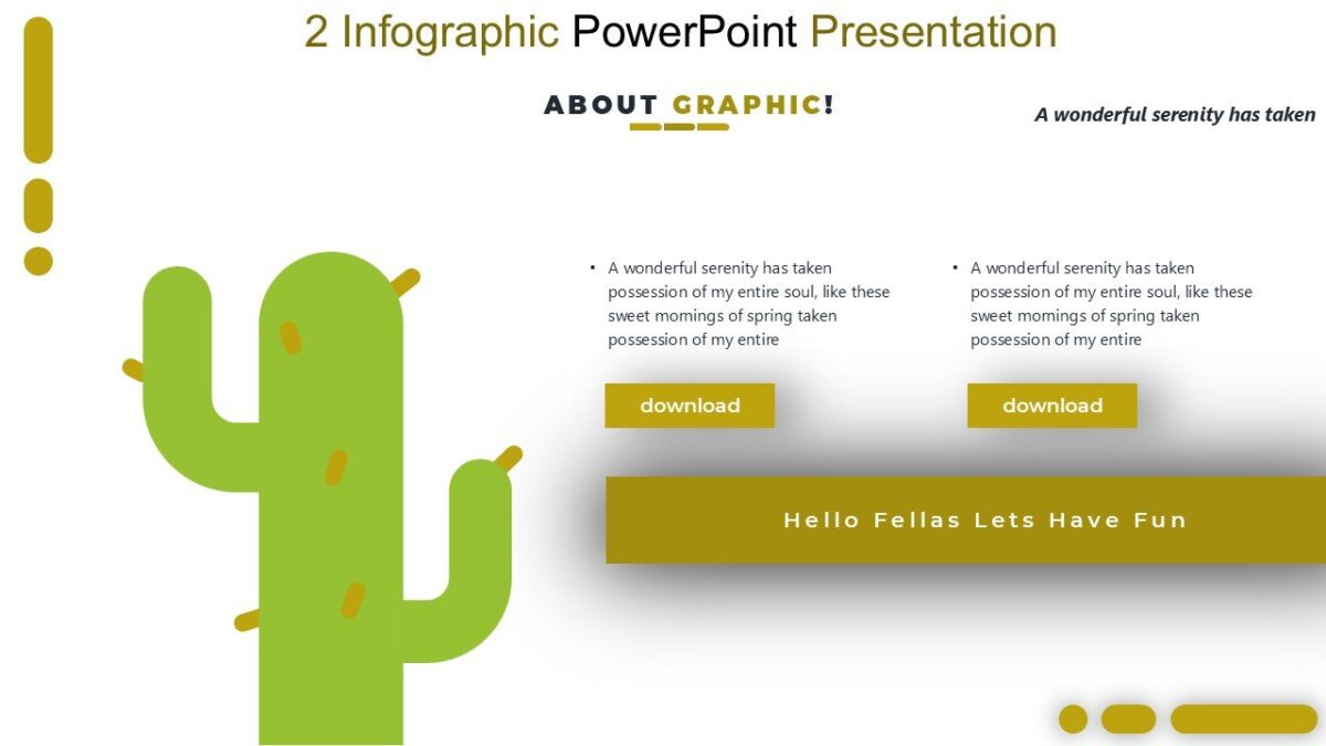 2 Infographic PowerPoint Presentation : 100% Editable PPTx