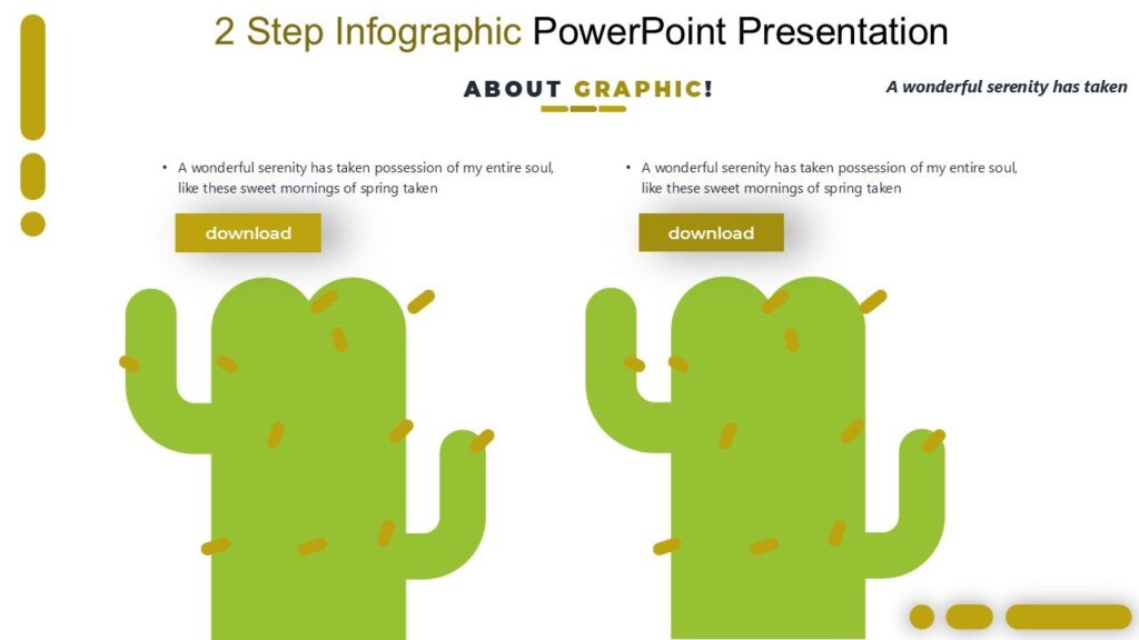 2 Step Infographic PowerPoint Presentation : 100% Editable PPTx