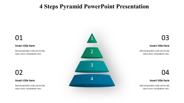 4 Steps Pyramid PowerPoint Presentation - PPTUniverse