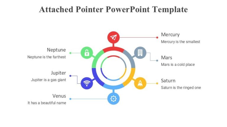 Attached Pointer PowerPoint Template - PPTUniverse