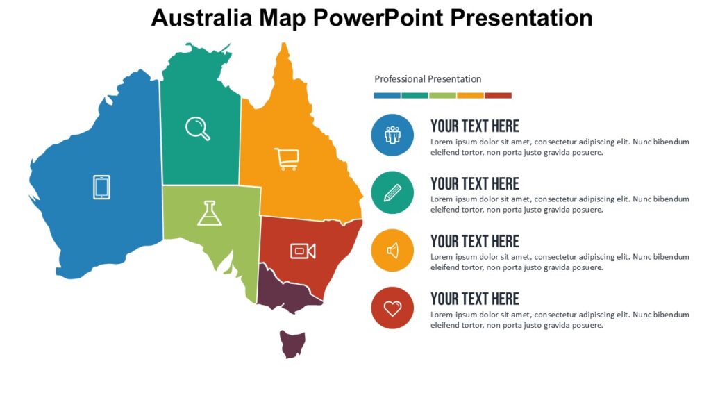 Australia Map PowerPoint Presentation : 100% Editable PPTx