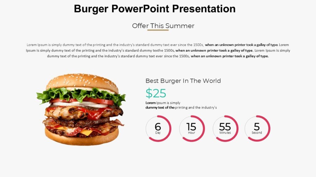 Burger PowerPoint Presentation - PPTUniverse