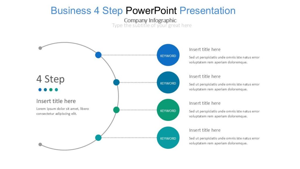 Business 4 Step PowerPoint Presentation - PPTUniverse