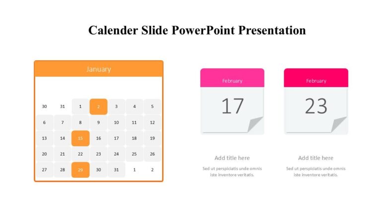 Calender Slide PowerPoint Presentation - PPTUniverse